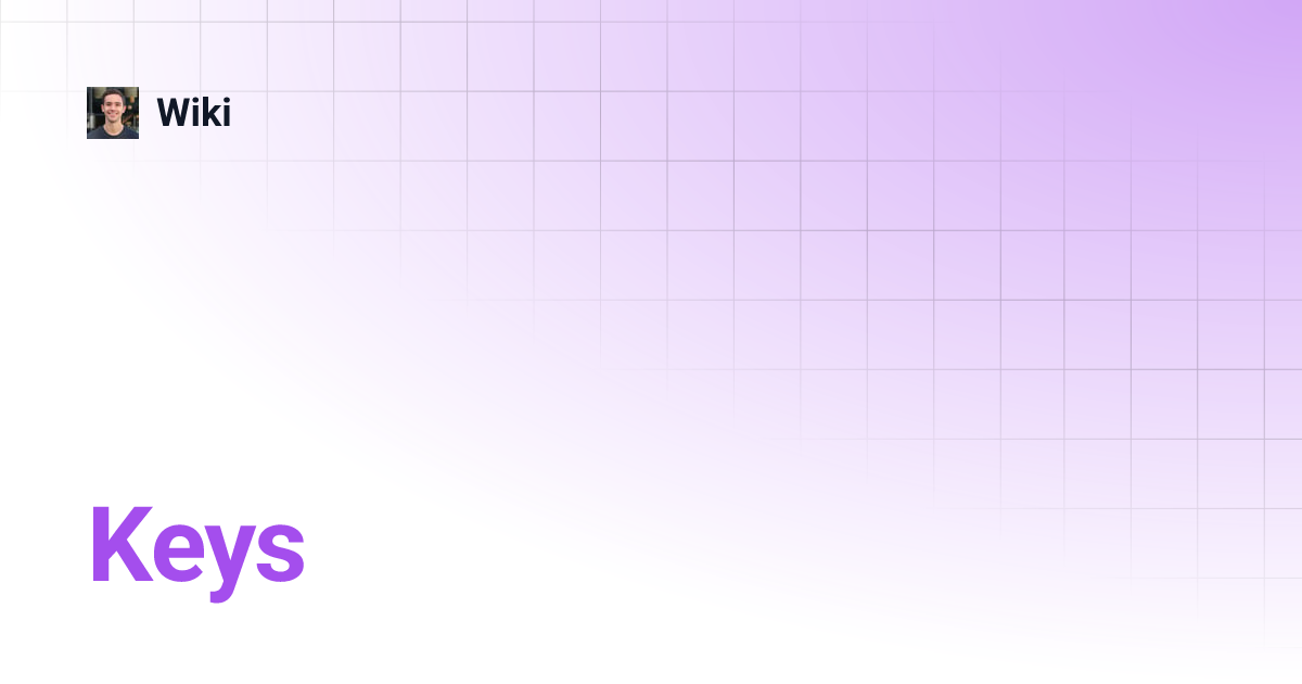 Keys | Wiki