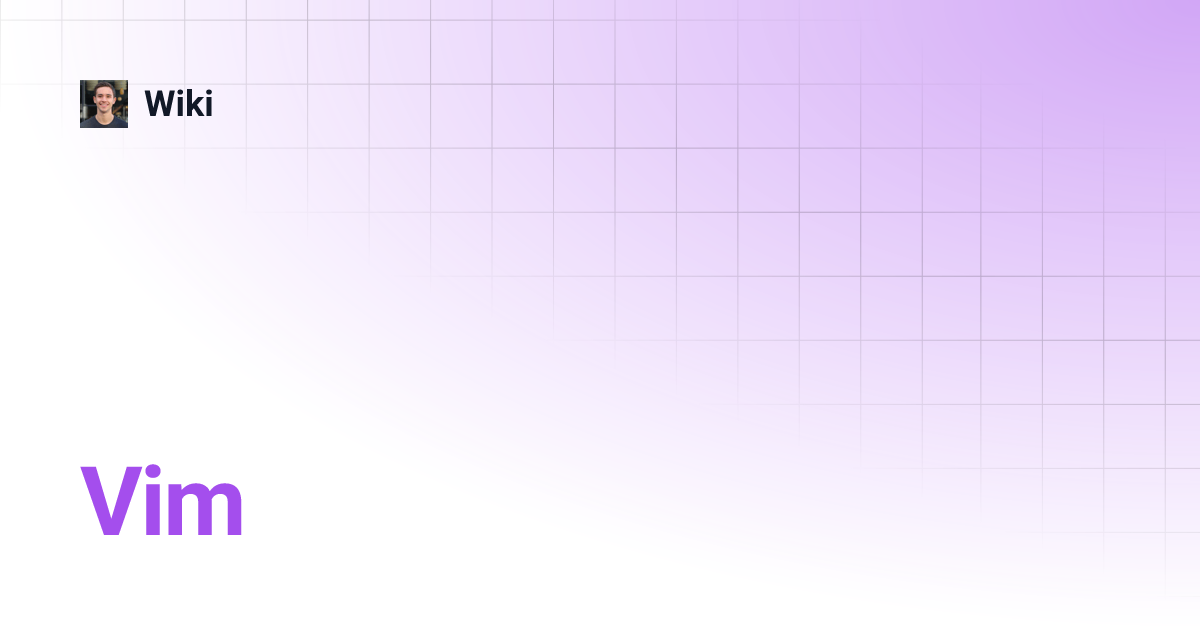 Vim | Wiki